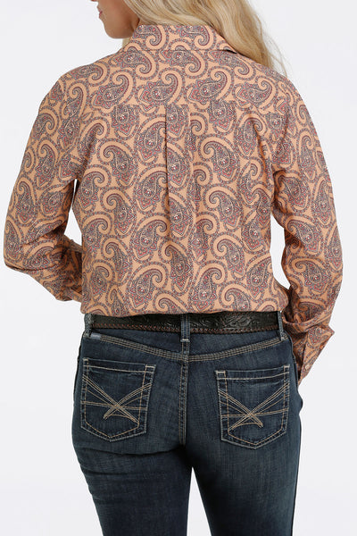 Cinch Peach Paisley Arena Shirt – Mavericks Western Wear